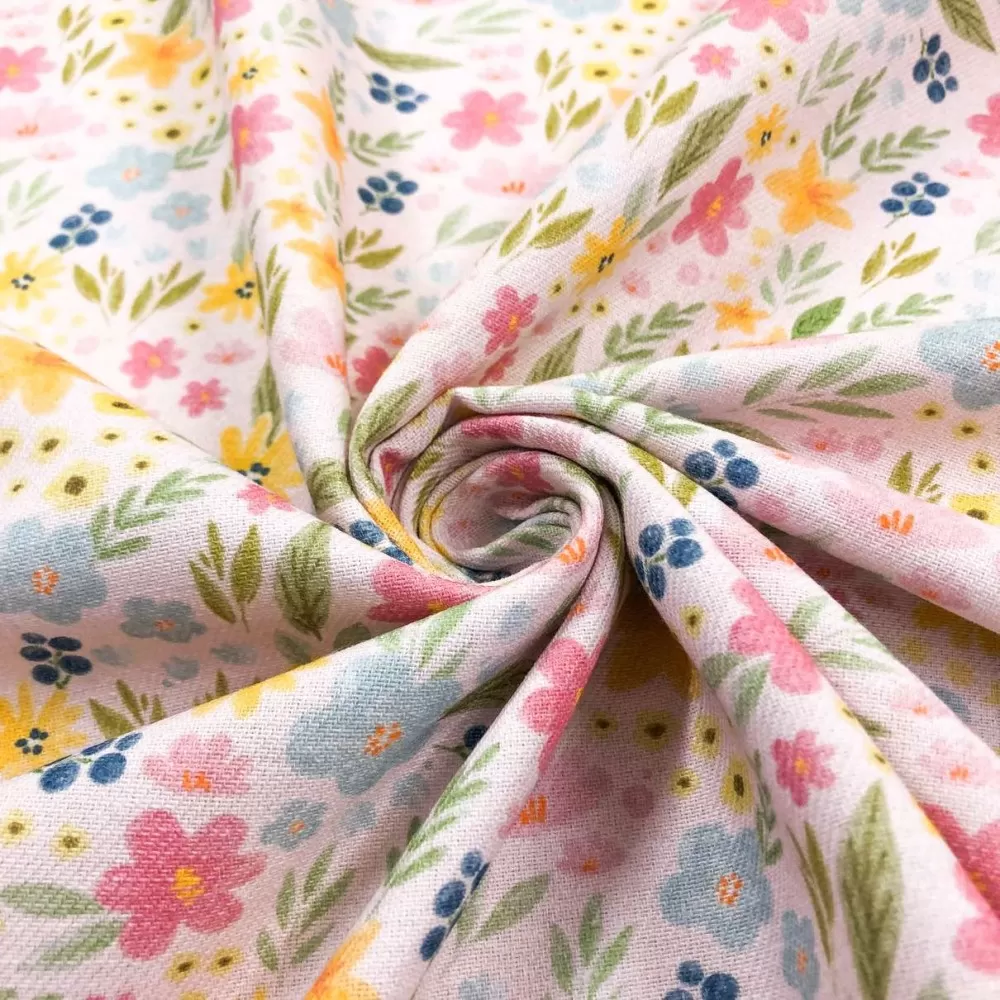 Flanela Cueiro Estampa Exclusiva JLM Floral 100% Algodão 0,78M Largura ...