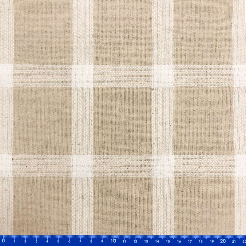 Linho Cru Maquinetado 40% Algodão 20% Linho 20% Viscose 20% Poliéster 1 ...