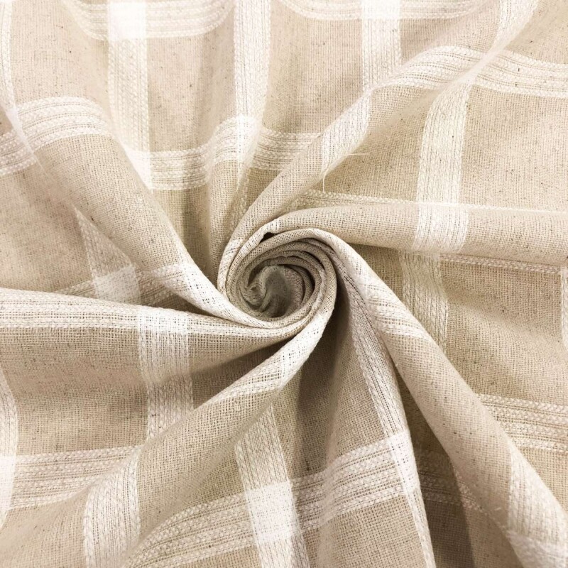 Linho Cru Maquinetado 40% Algodão 20% Linho 20% Viscose 20% Poliéster 1 ...