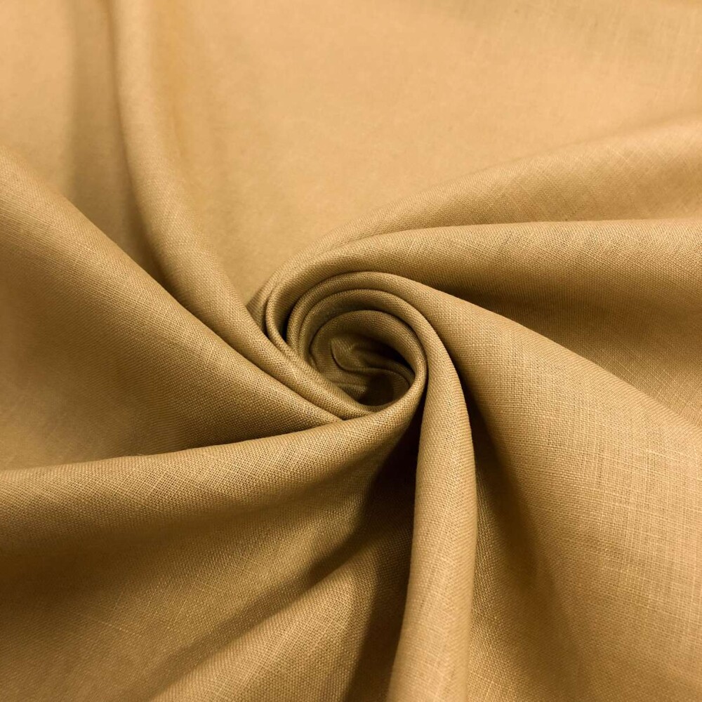 Linho Puro 100% Linho 1,40m Largura - Caramelo - JLM TECIDOS