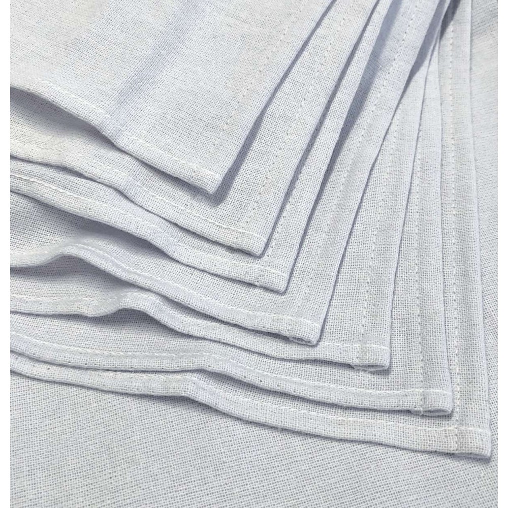 Pano de Prato Liso (Pacote com 7 peças) - Branco - JLM TECIDOS