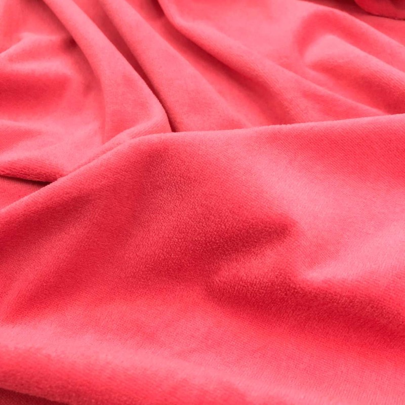 Plush Liso 100% Poliéster 1,60m Largura - Rosa chiclets - JLM TECIDOS