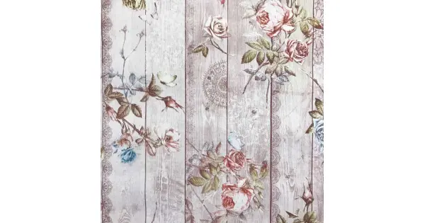 Tecido Sintético PVC Estampado Poética 100% Poliéster 1,40m Largura ...