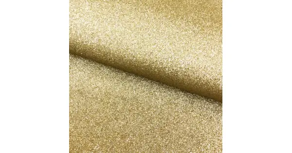Tecido Sintético PVC Glitter 100% Poliéster 1,40m Largura - Dourado ...