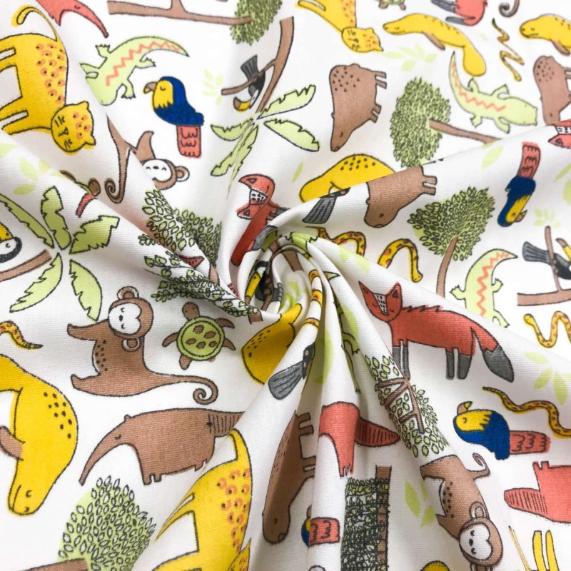 Tricoline Fernando Maluhy - Selva - 100% Algodão - C01 - JLM TECIDOS