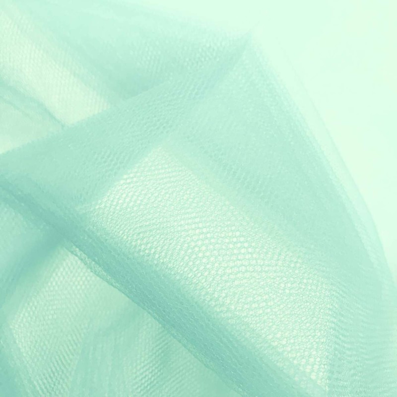Tule PA - 100% Poliamida - 1,20m largura - Verde água - JLM TECIDOS