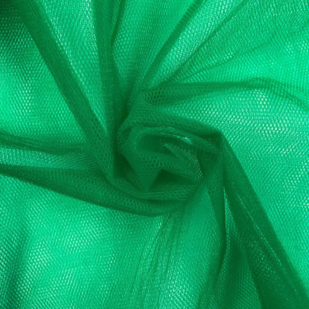 Tule PA - 100% Poliamida - 1,20m largura - Verde bandeira - JLM TECIDOS